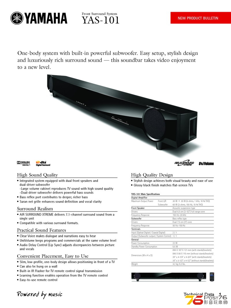 YAMAHA YAS-101 – Post76玩樂網